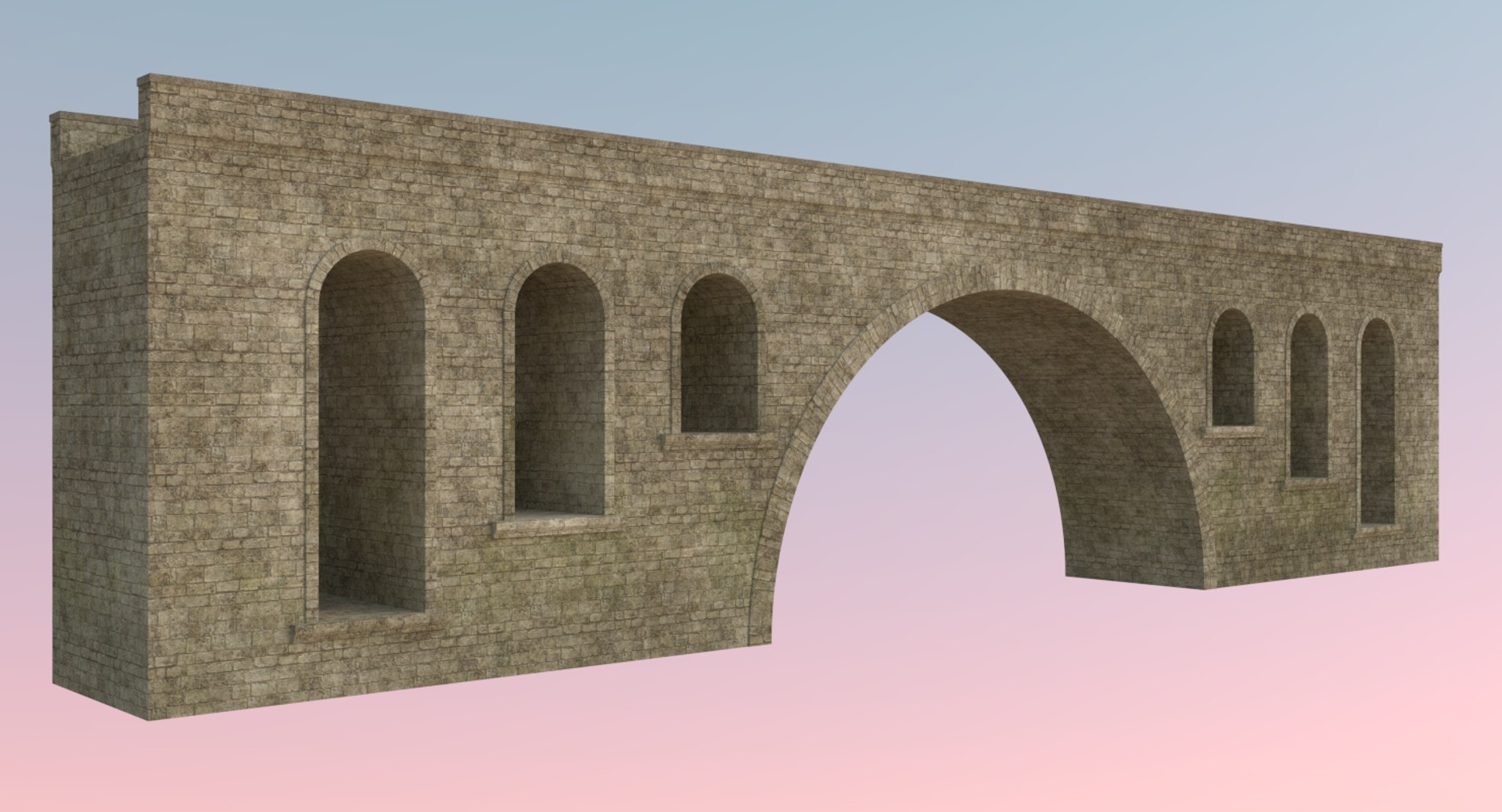 Stone Bridge Model - TurboSquid 1171725