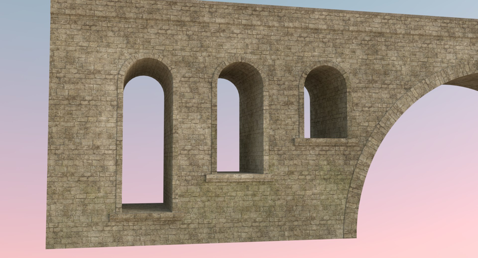 Stone Bridge Model - TurboSquid 1171725