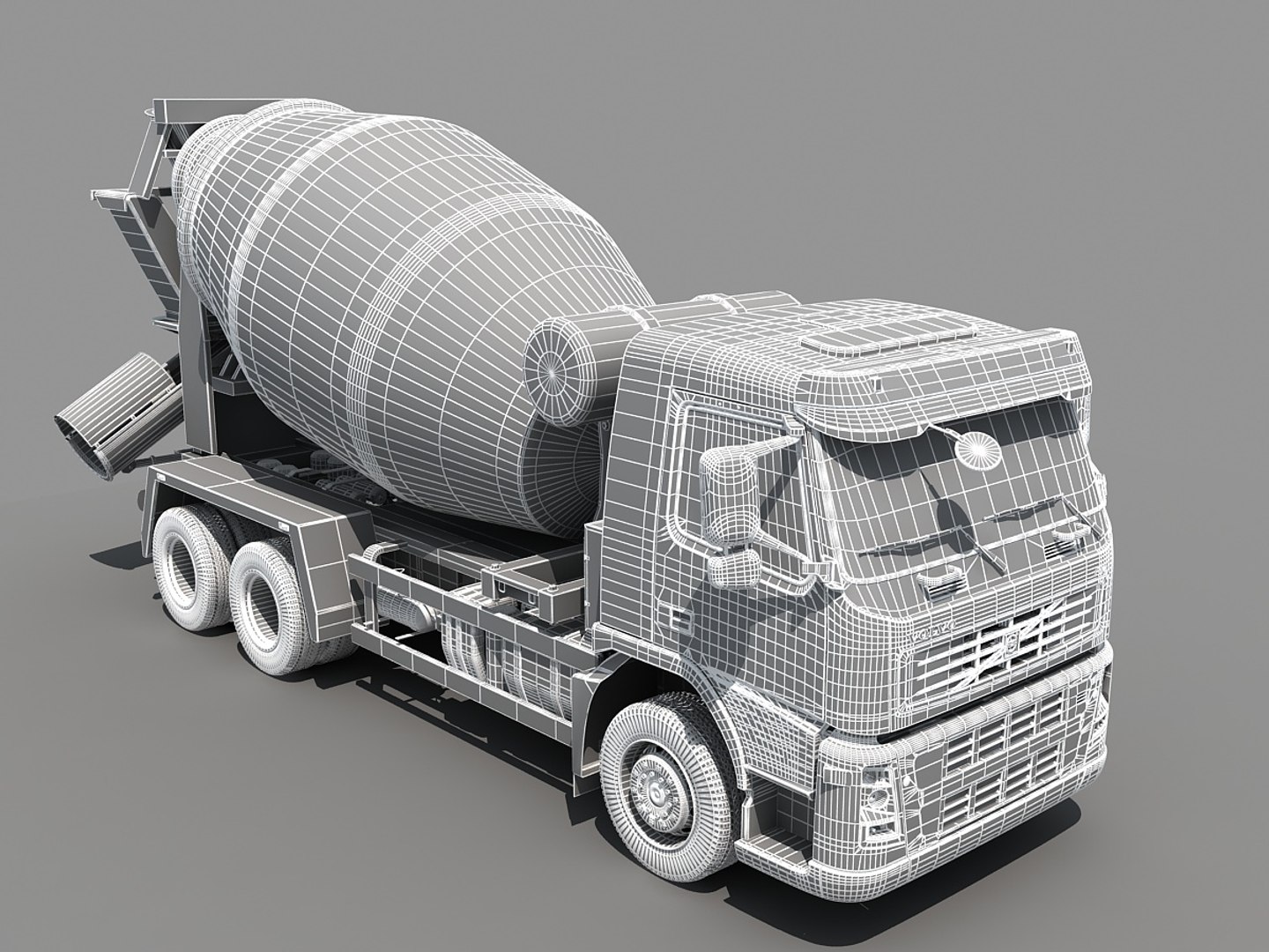 3D Cement Mixer Model - TurboSquid 1236161