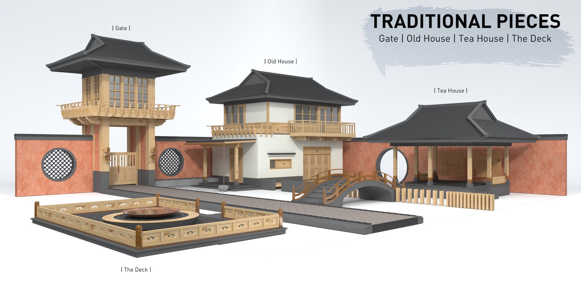 TRADITIONAL PIECES 3D Model - TurboSquid 1740545
