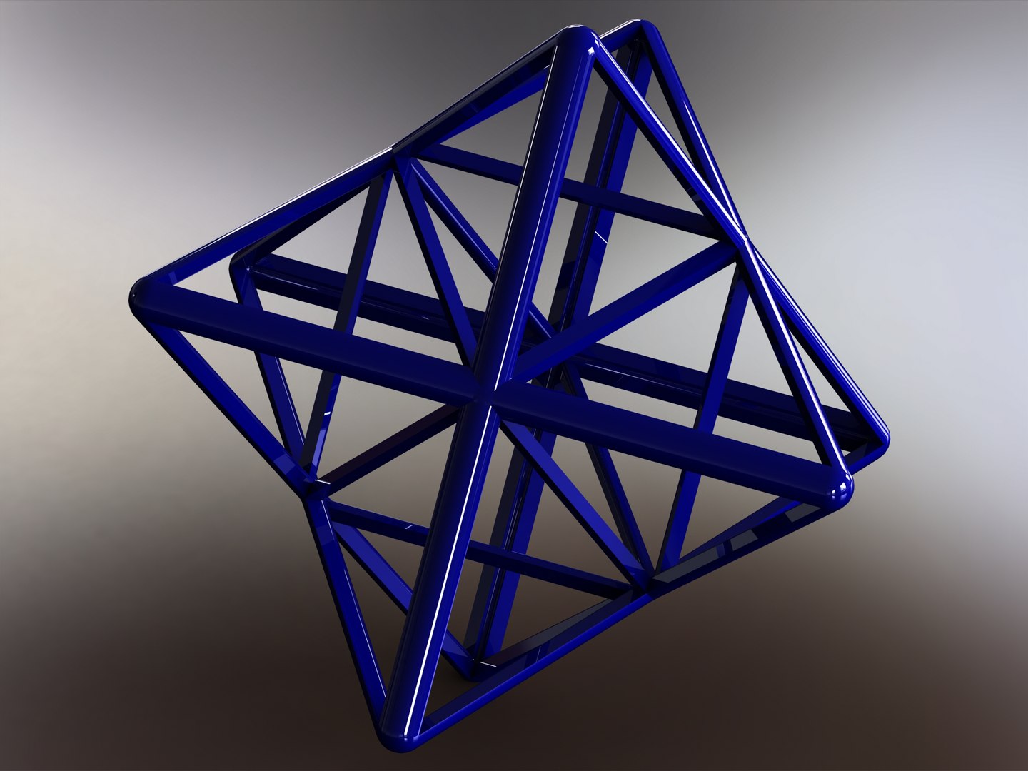 3D Wireframe Shape Stellated Octahedron - TurboSquid 2162830