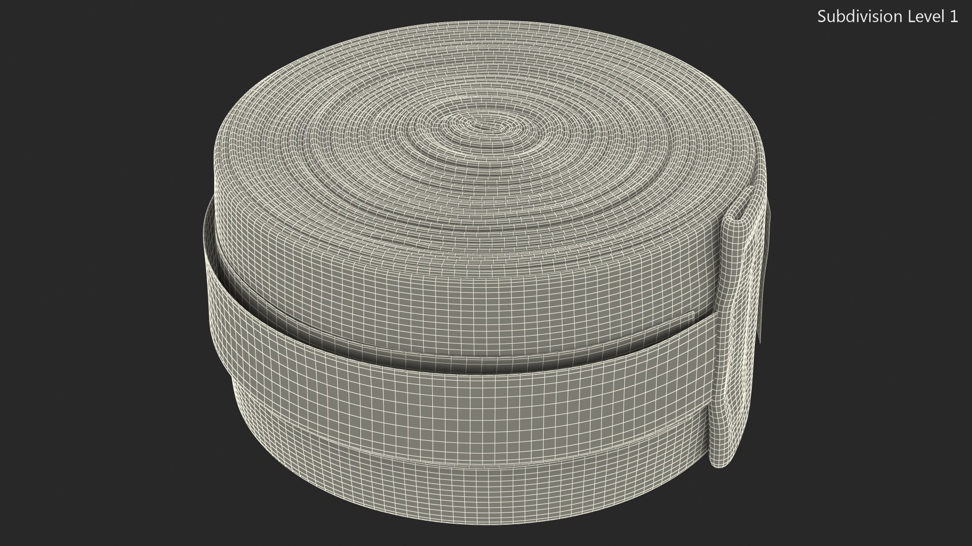 3D Black Boxing Hand Wrap Roll - TurboSquid 1942047