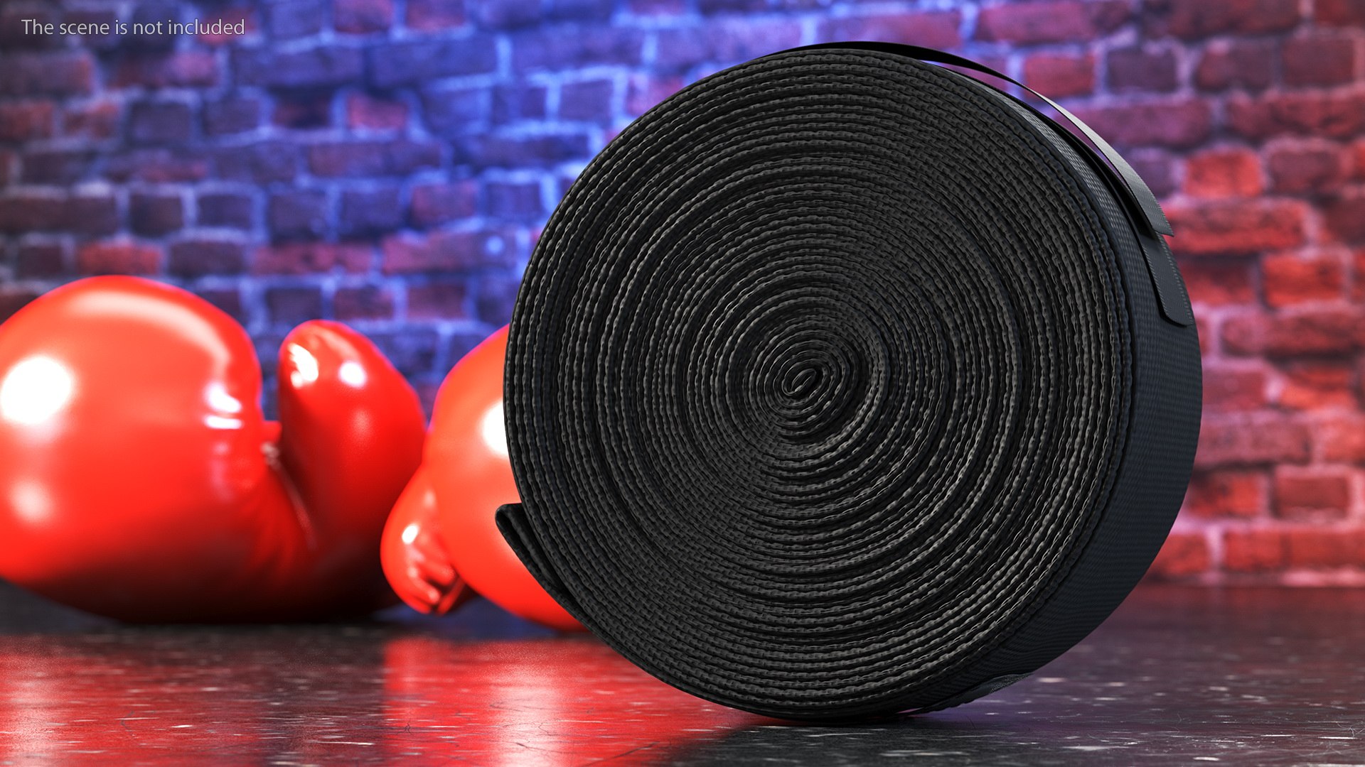 3D Black Boxing Hand Wrap Roll - TurboSquid 1942047
