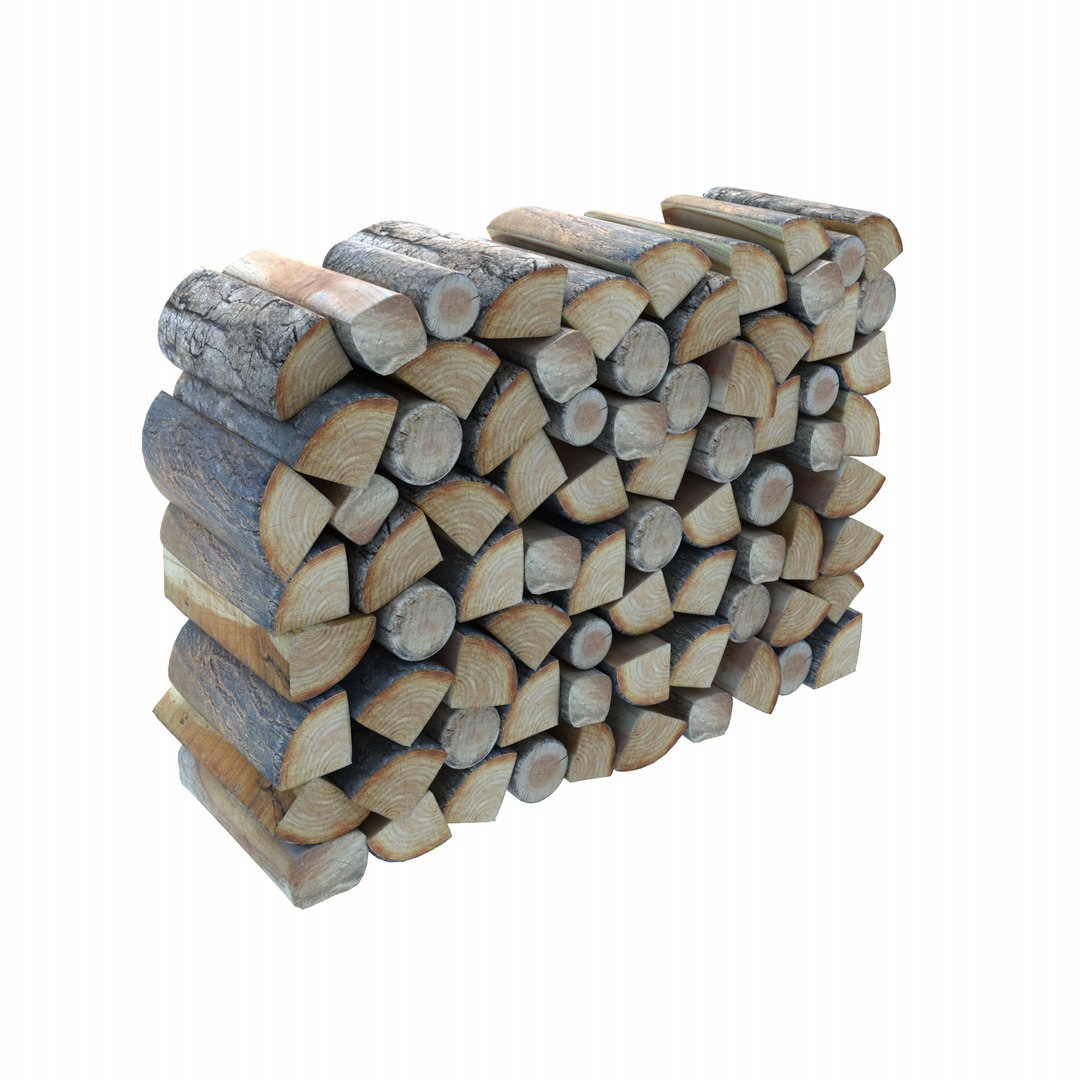 3D Firewood Stack Collection Model - TurboSquid 1911918