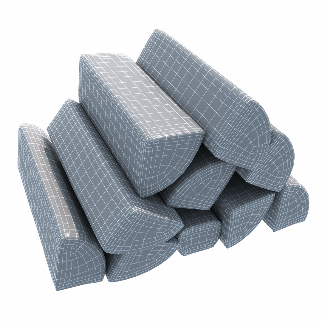 3D Firewood Stack Collection Model - TurboSquid 1911918