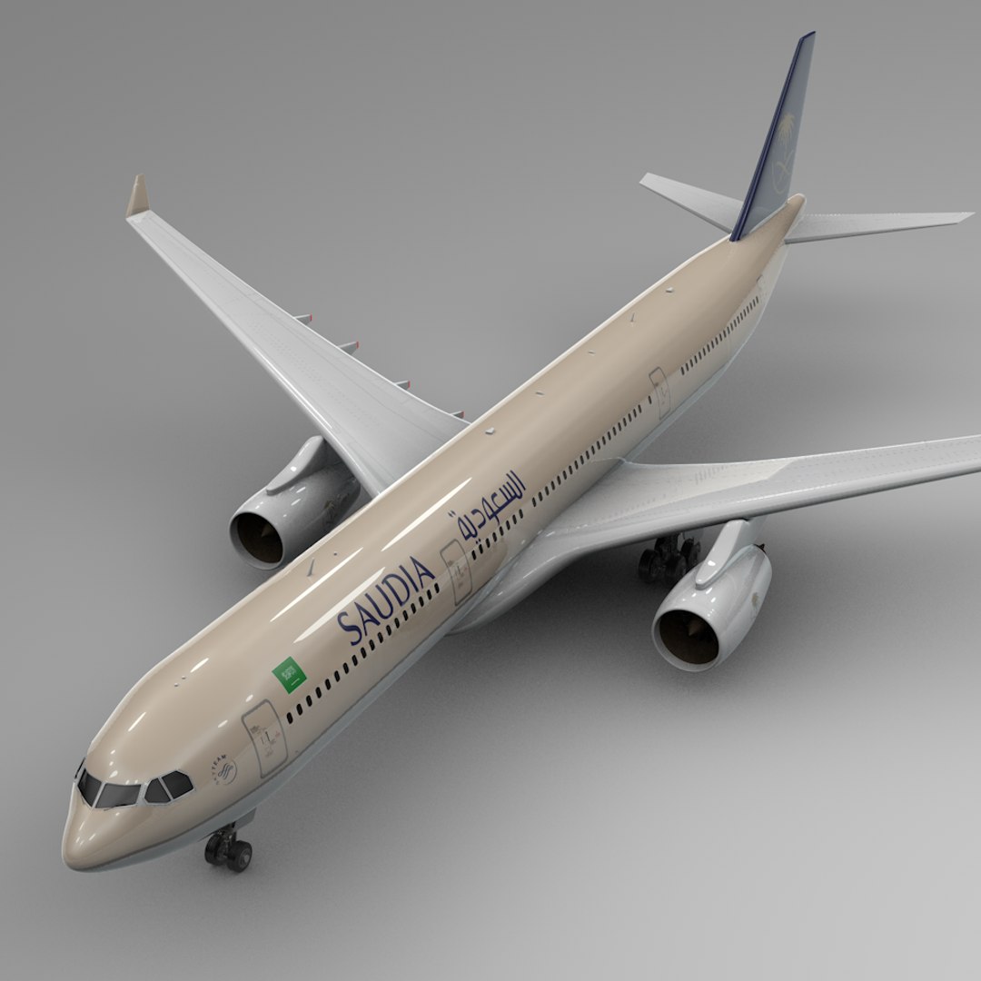 Airbus a330-300 saudia l370 3D model - TurboSquid 1463197