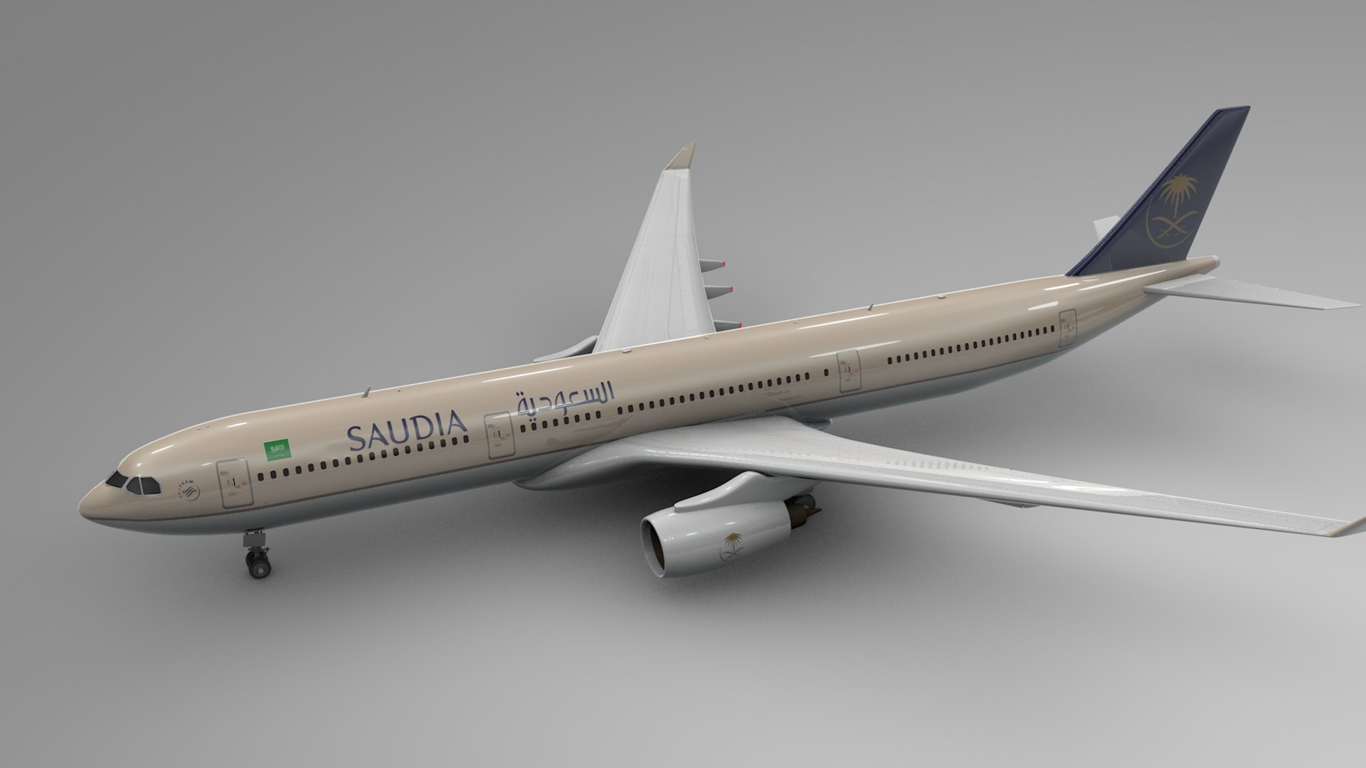 Airbus A330-300 Saudia L370 3D Model - TurboSquid 1463197