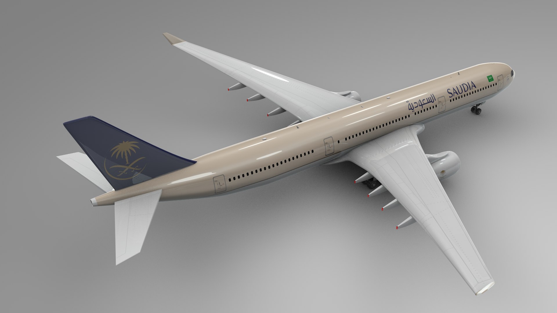 Airbus A330-300 Saudia L370 3D Model - TurboSquid 1463197