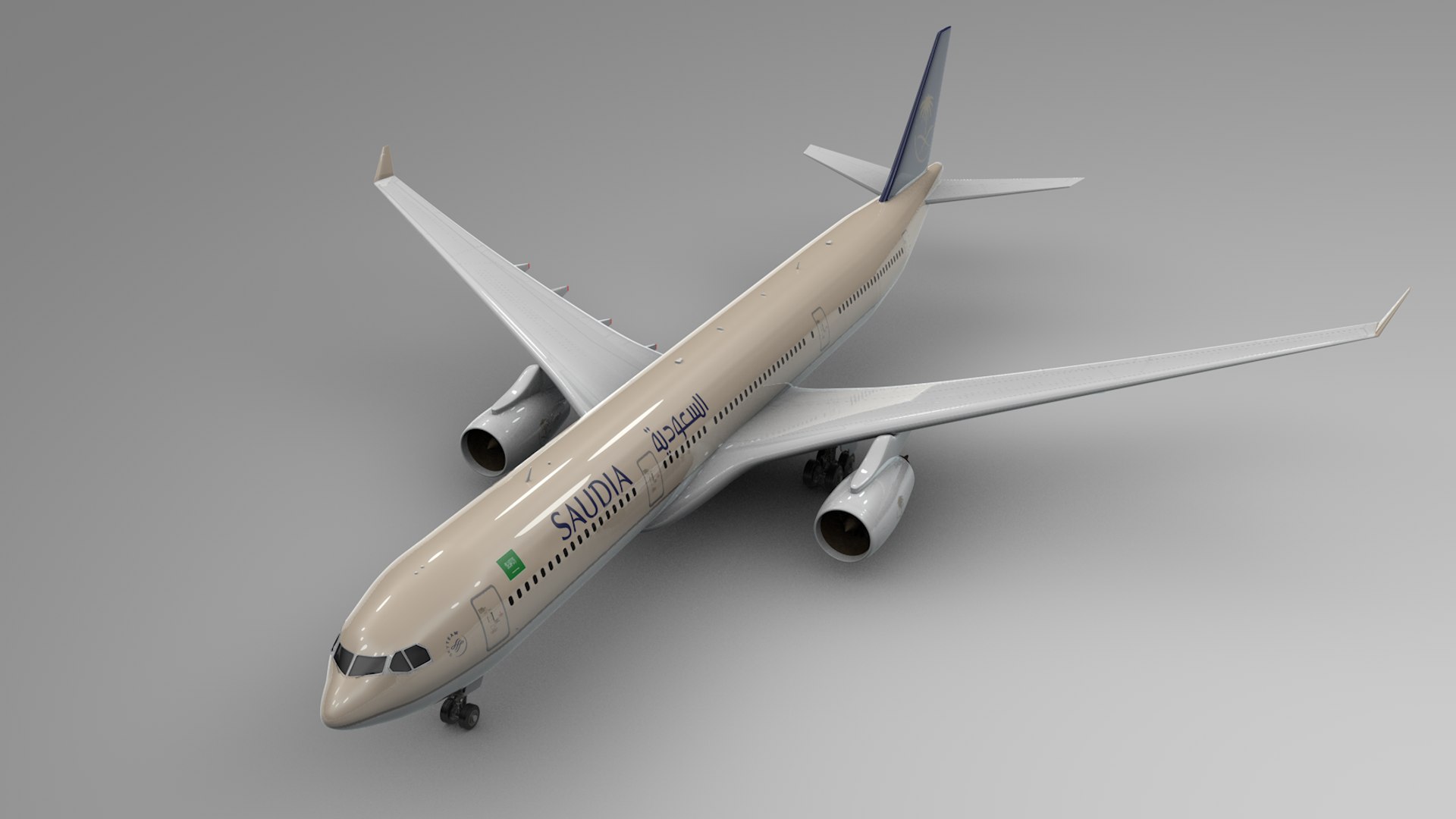 Airbus A330-300 Saudia L370 3D Model - TurboSquid 1463197