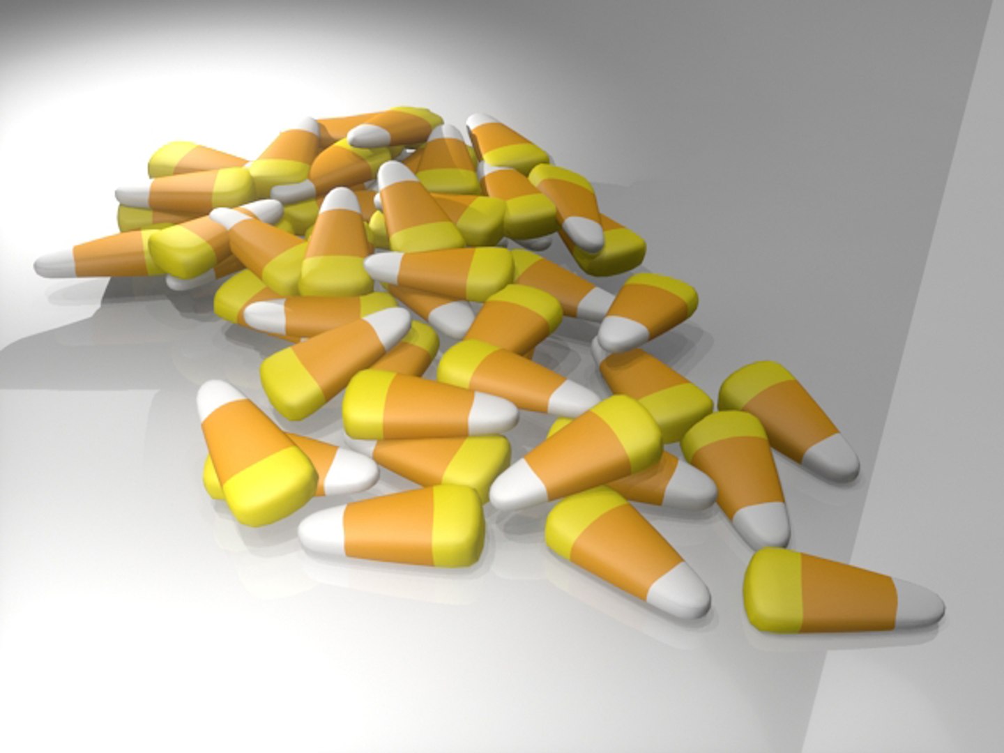 candy corn 3d model