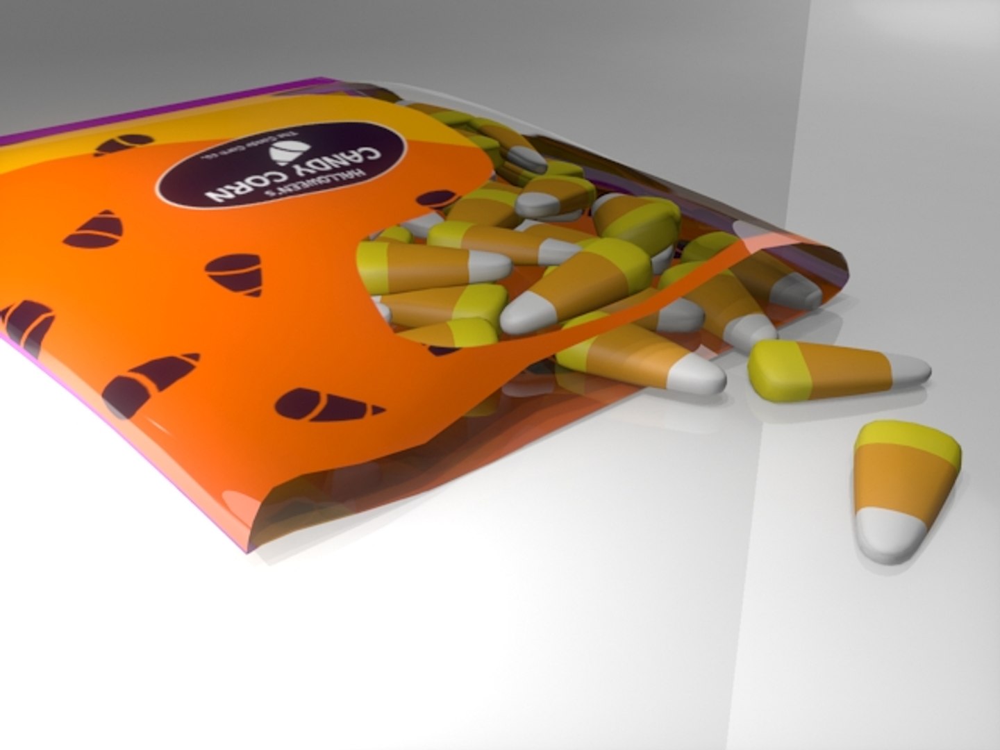 candy corn 3d model