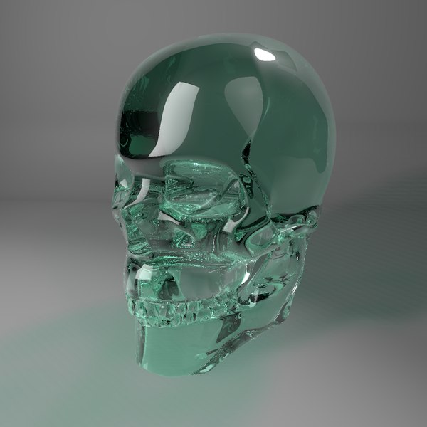 3D green filter glass skull model - TurboSquid 1575018