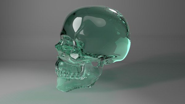 3D green filter glass skull model - TurboSquid 1575018