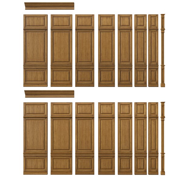 3D model wooden panels wood wall - TurboSquid 1351248
