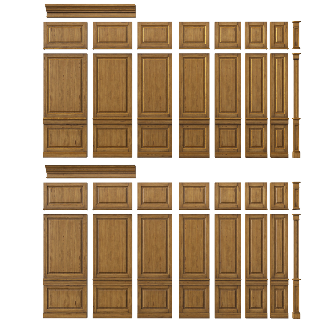 3D model wooden panels wood wall - TurboSquid 1351248
