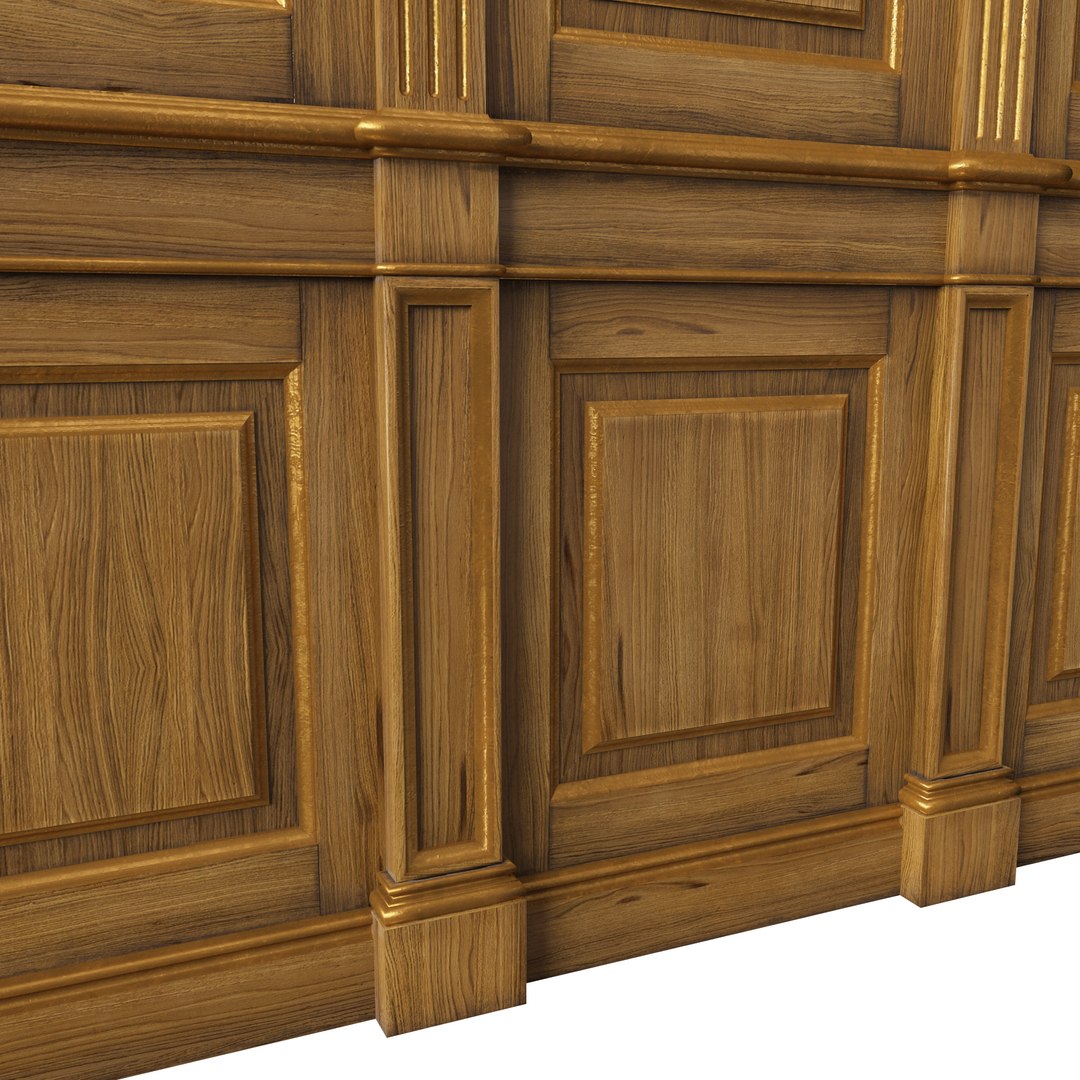 3D model wooden panels wood wall - TurboSquid 1351248