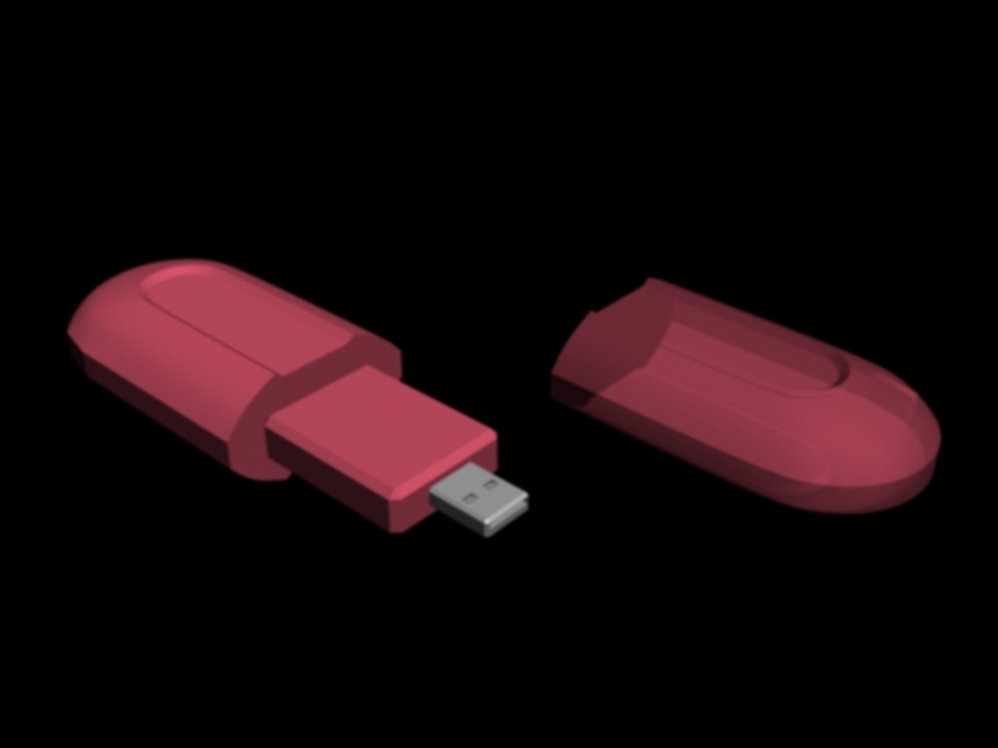 3d model usb key storage