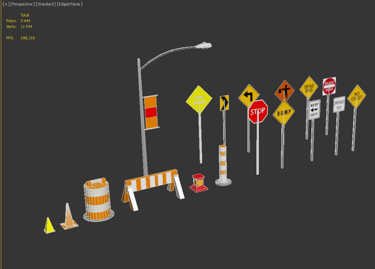 Traffic Sign Boards 3D - TurboSquid 1657316
