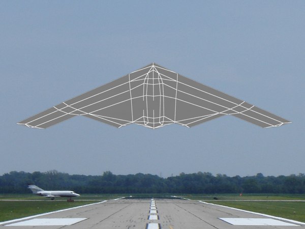 3d model b-2 spirit