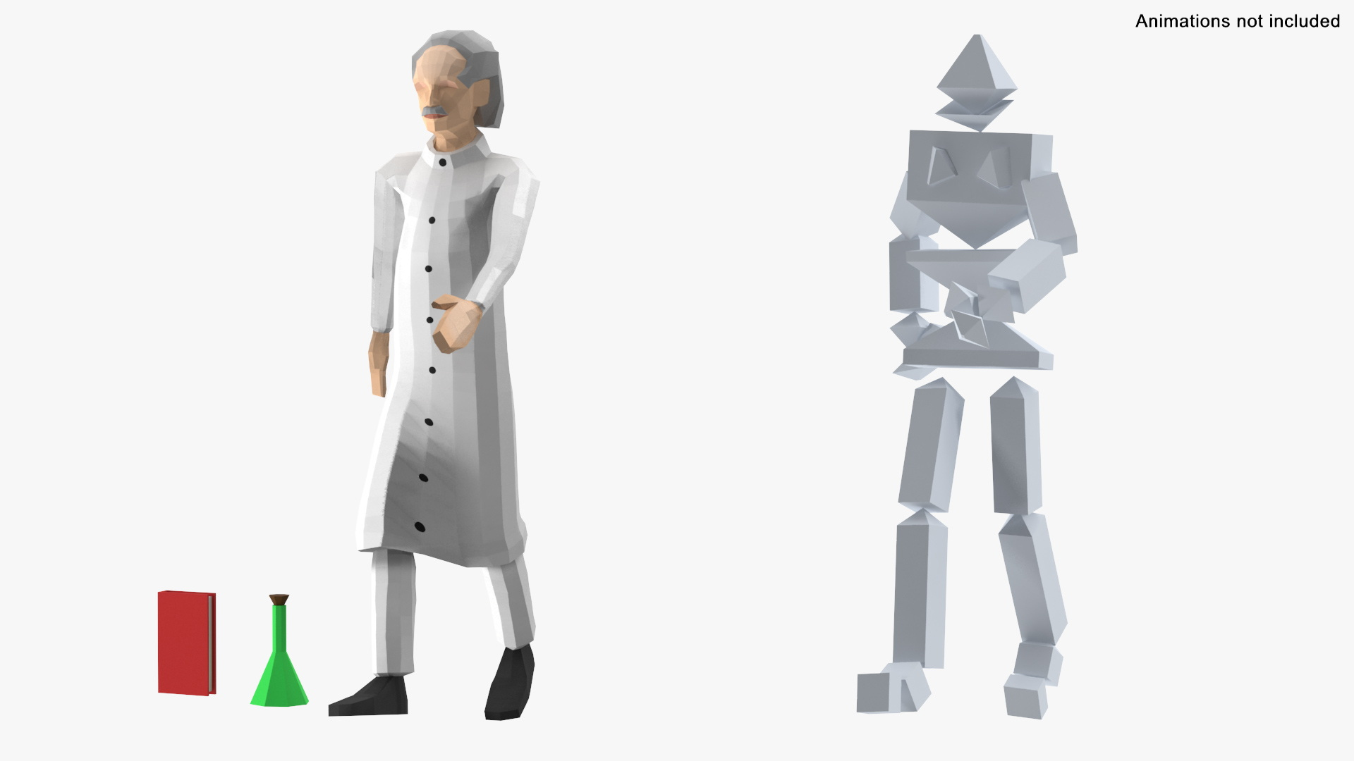 3D Scientist Low Poly Rigged - TurboSquid 2188921