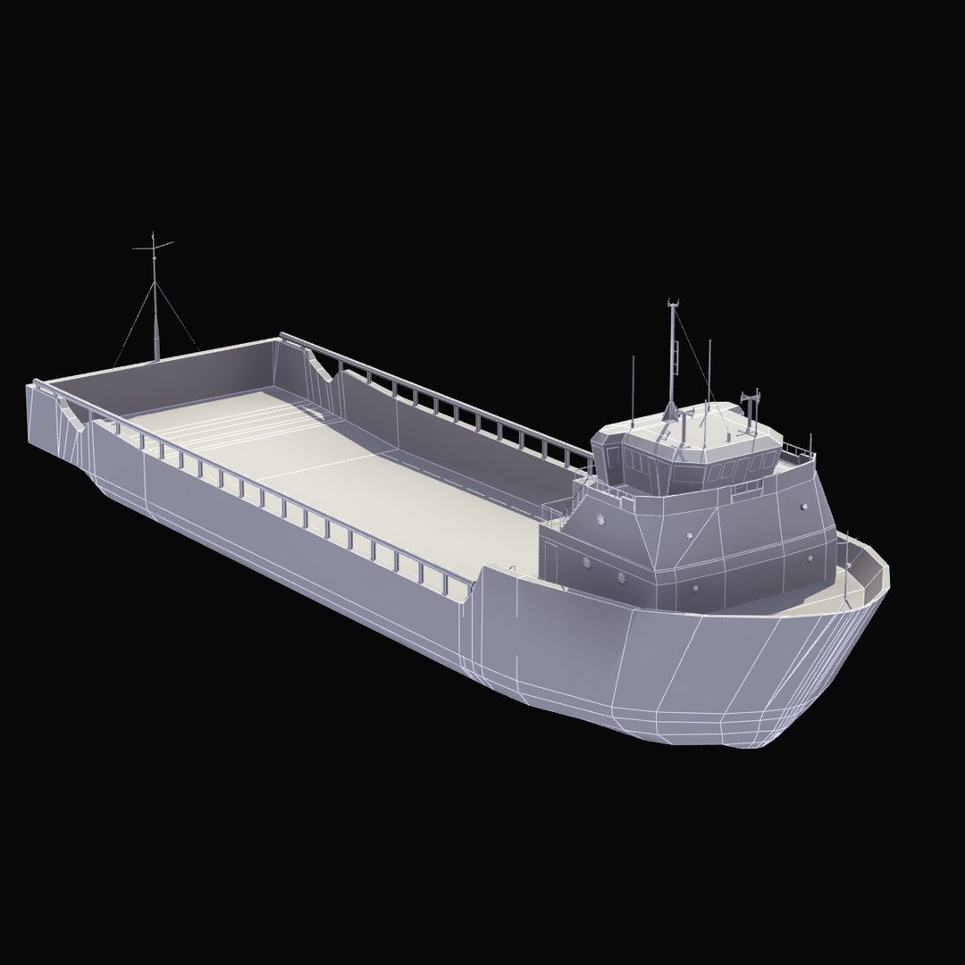 Platform Supply Vessel 3d Model