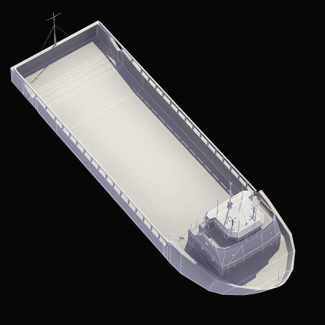 Platform Supply Vessel 3d Model