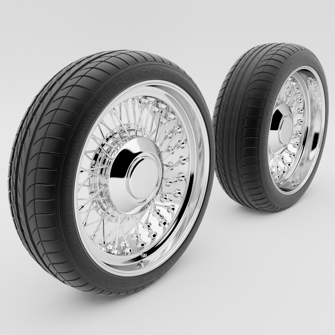 3D Car Wheels Model - TurboSquid 1831992