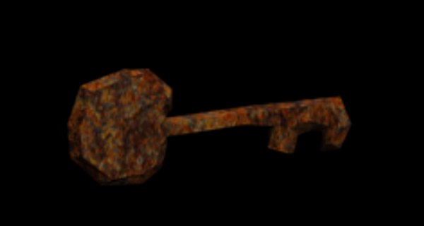 rusty key obj