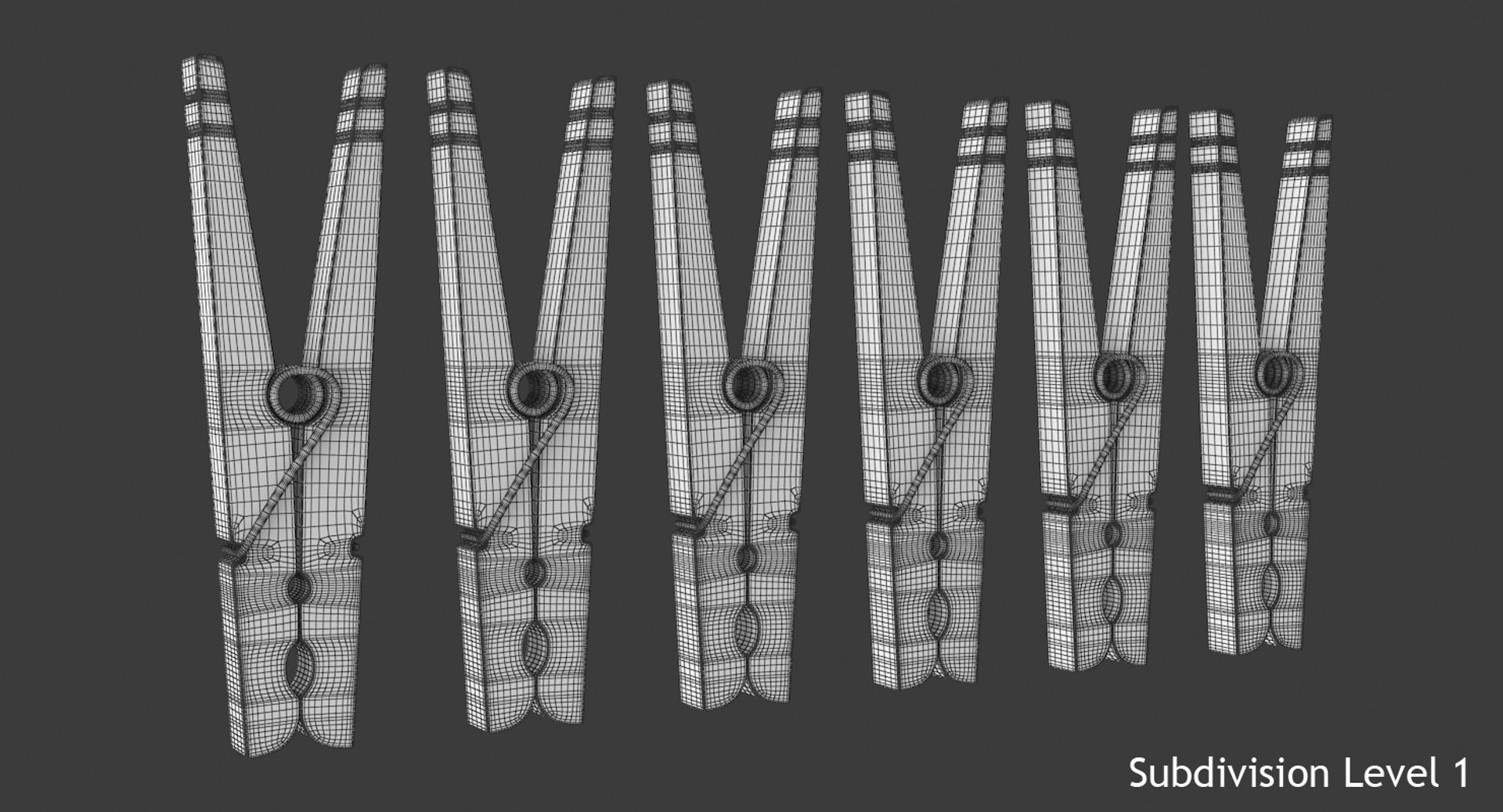 Colorful Clothespin 3D Model - TurboSquid 1346937