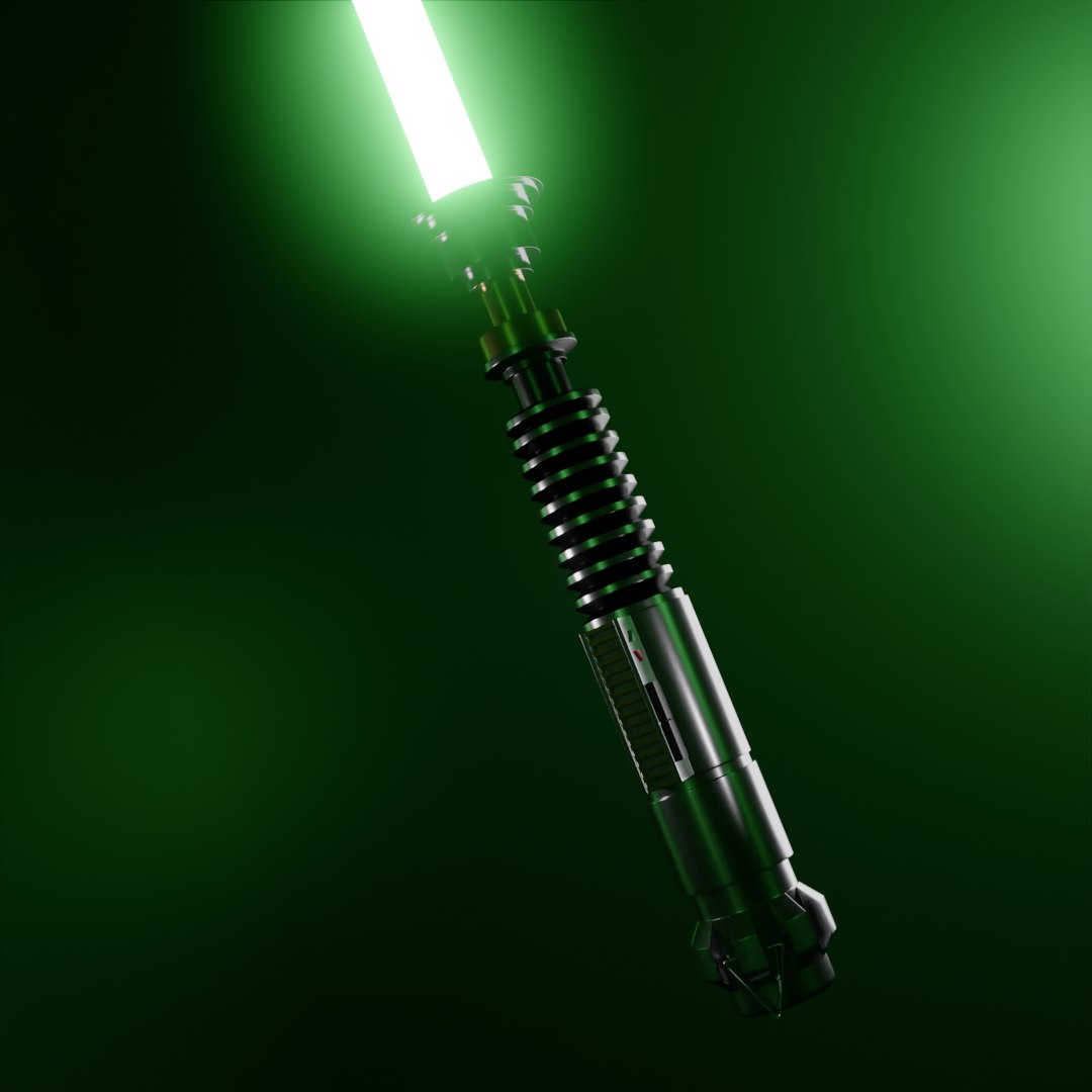 3D Luke Skywalkers Lightsaber From Return Of The Jedi Model ...