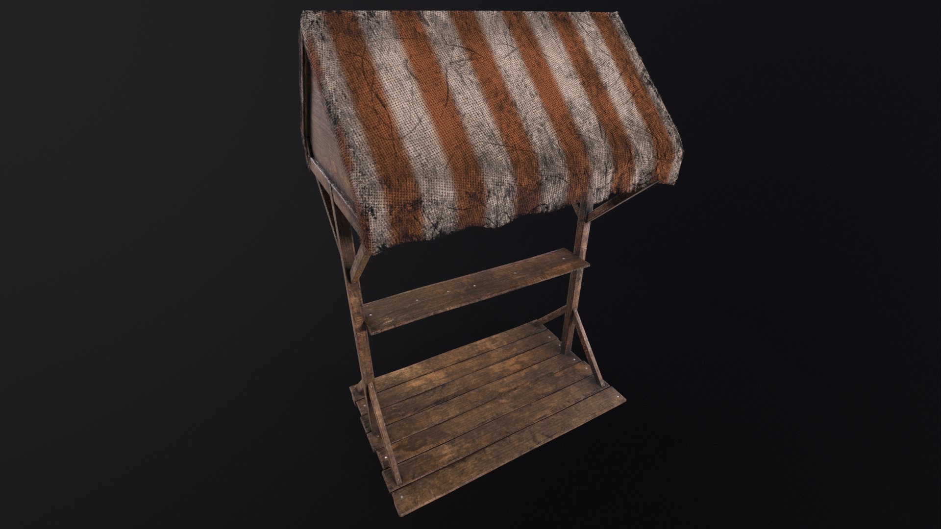 3D Medieval Market Stand - TurboSquid 2175697
