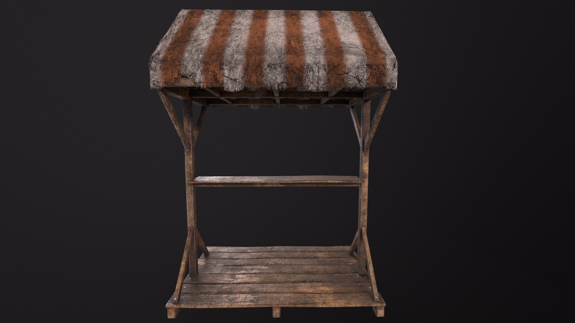 3D Medieval Market Stand - TurboSquid 2175697