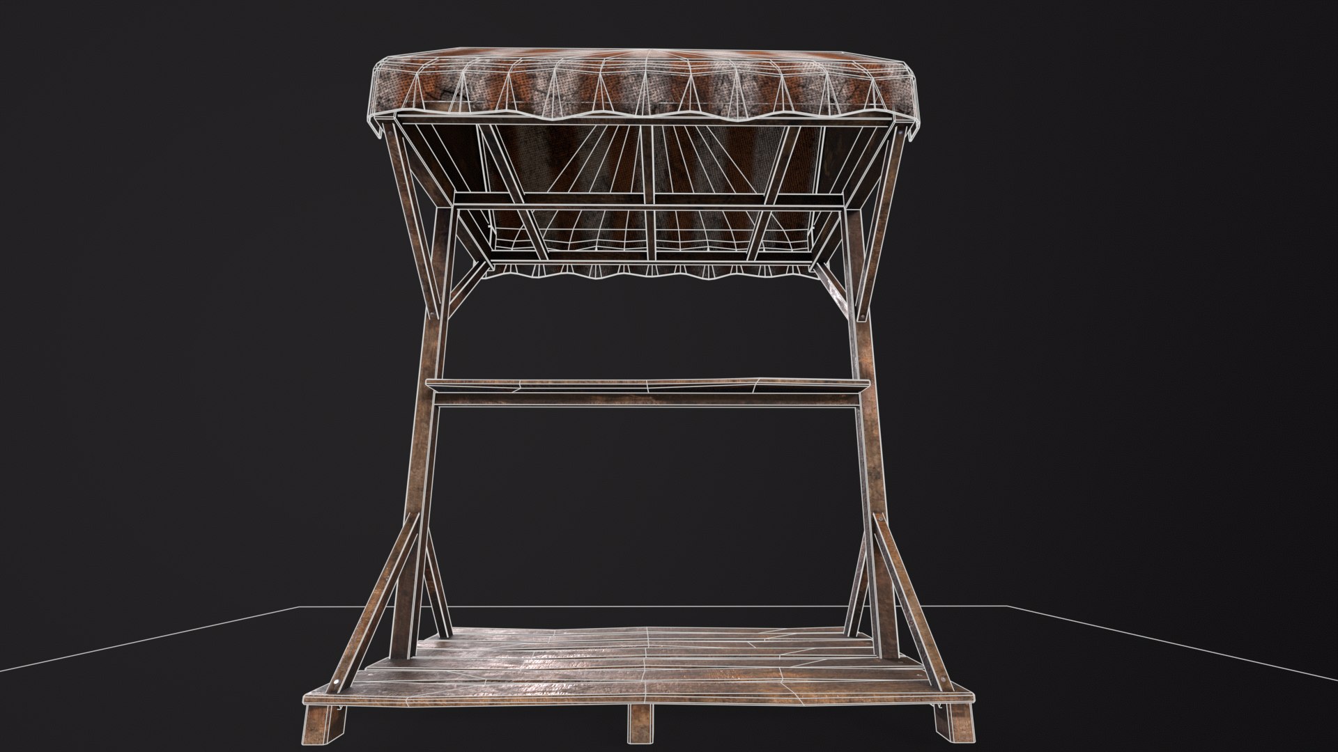 3D Medieval Market Stand - TurboSquid 2175697