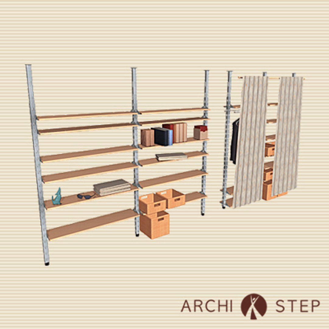 Shelves 3d Model