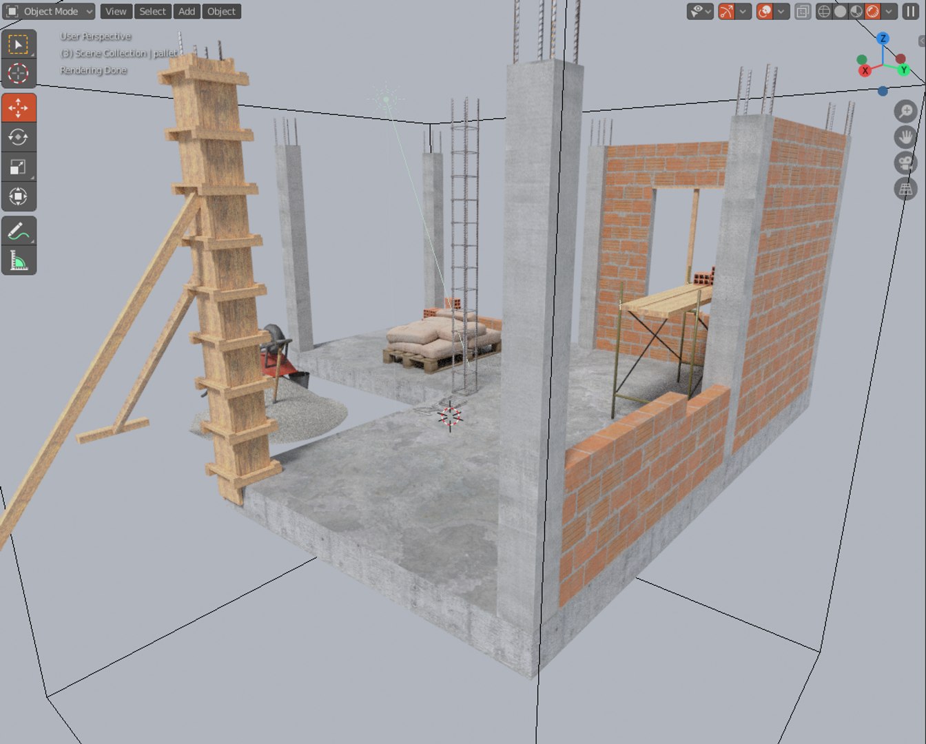 Simple Construction 3D Model - TurboSquid 1503141