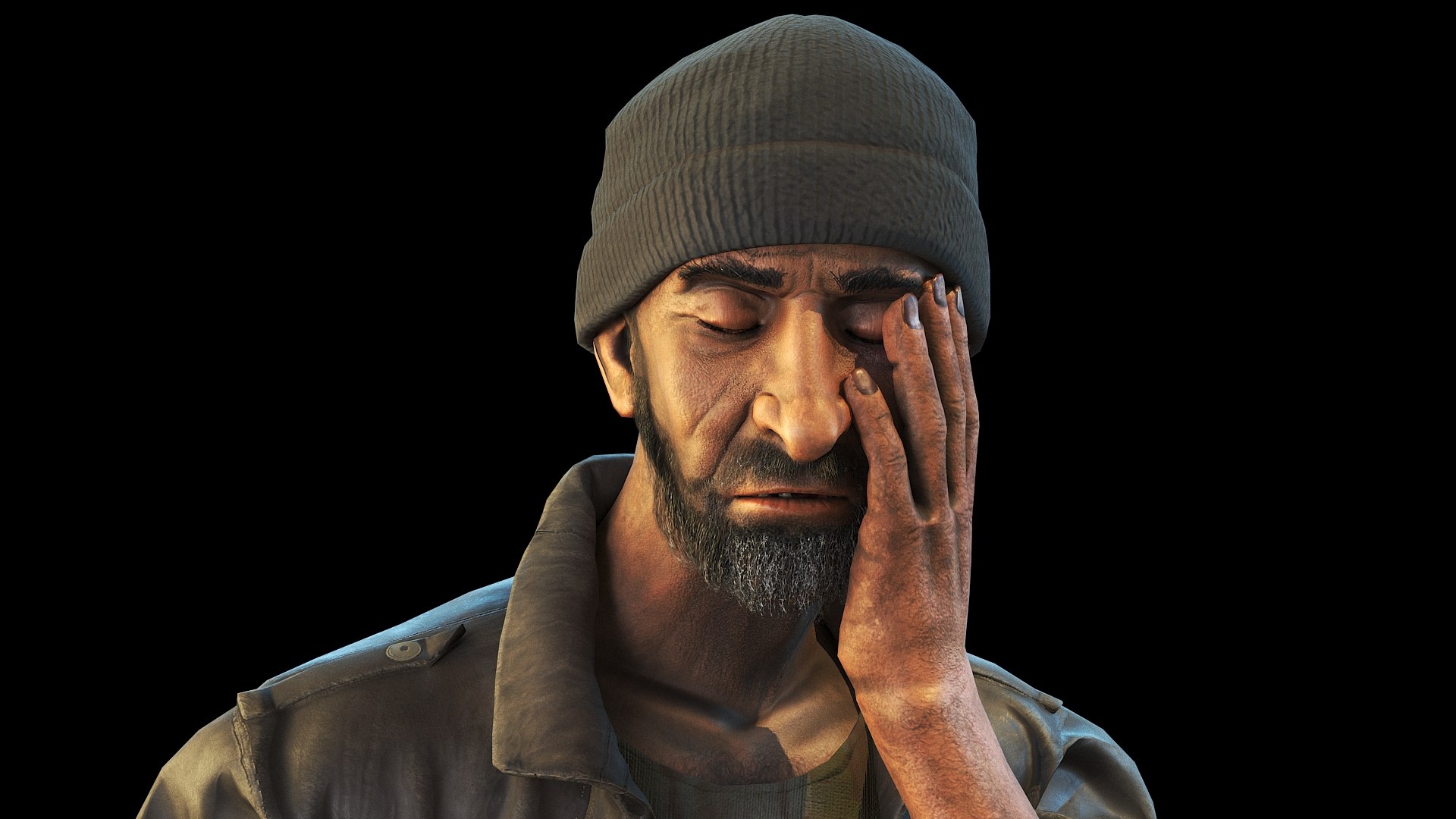 3D Model Homeless Person Vincent - TurboSquid 2068235