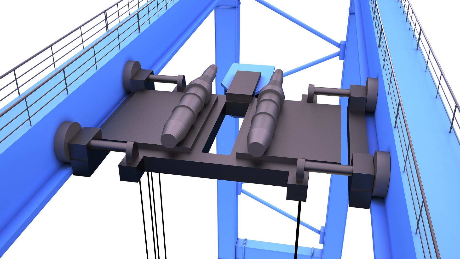 3D RTG Crane And Container - TurboSquid 1721117