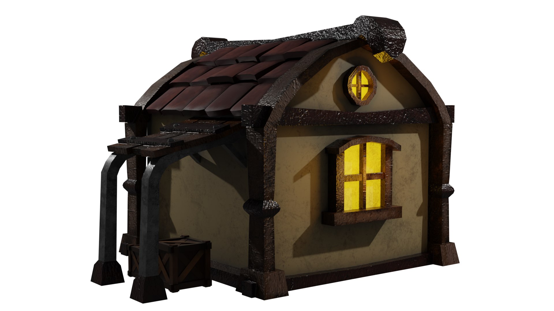 Free 3D Model Stylized Middle-earth House - TurboSquid 2134406