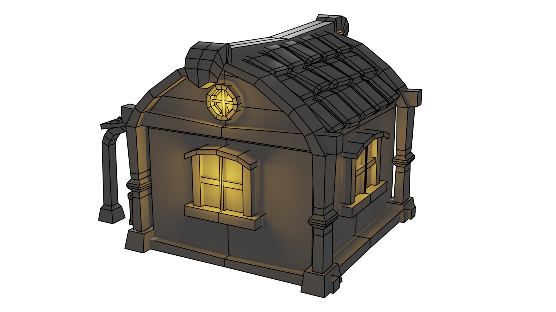 Free 3D Model Stylized Middle-earth House - TurboSquid 2134406