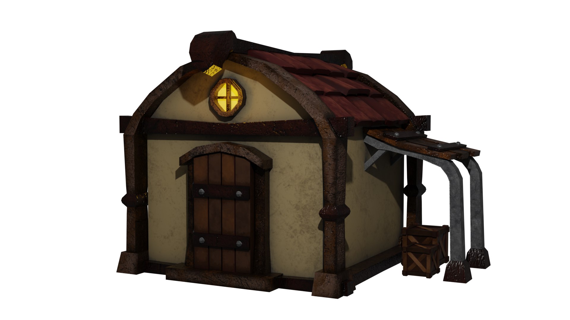 Free 3D Model Stylized Middle-earth House - TurboSquid 2134406