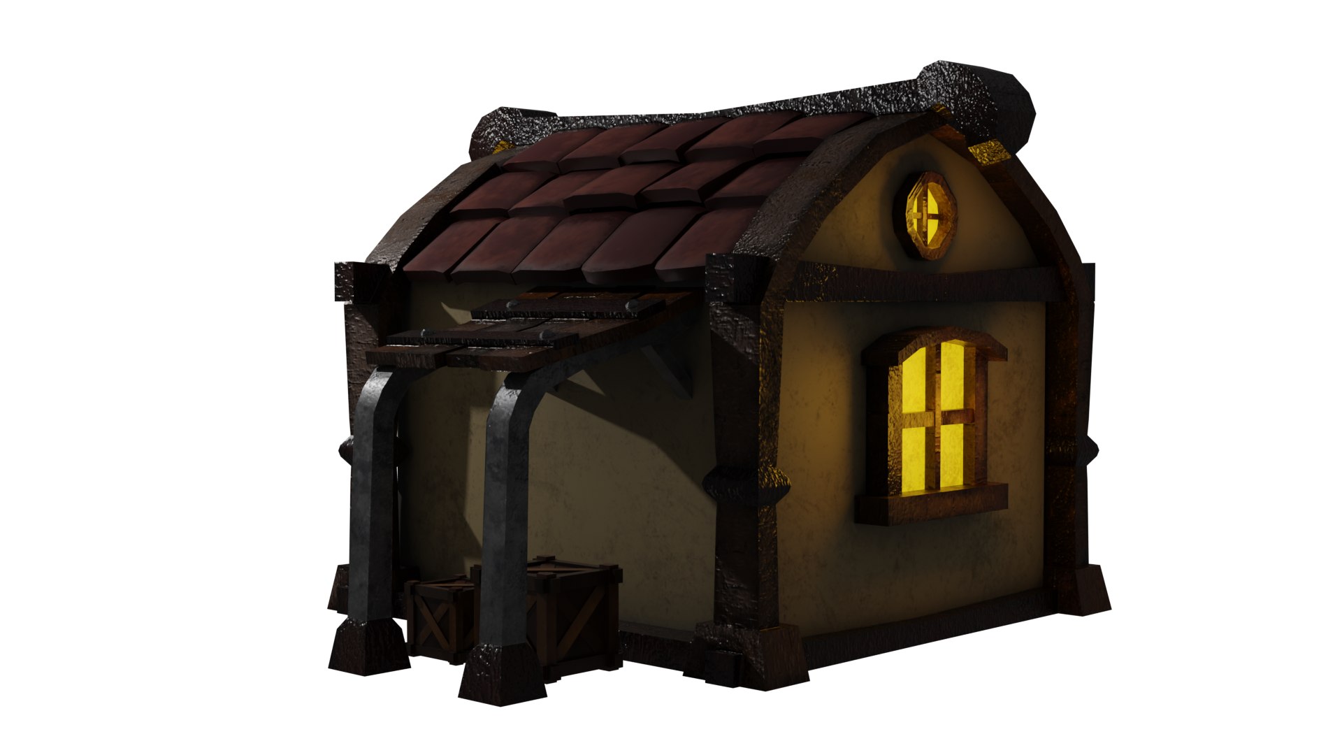 Free 3D Model Stylized Middle-earth House - TurboSquid 2134406
