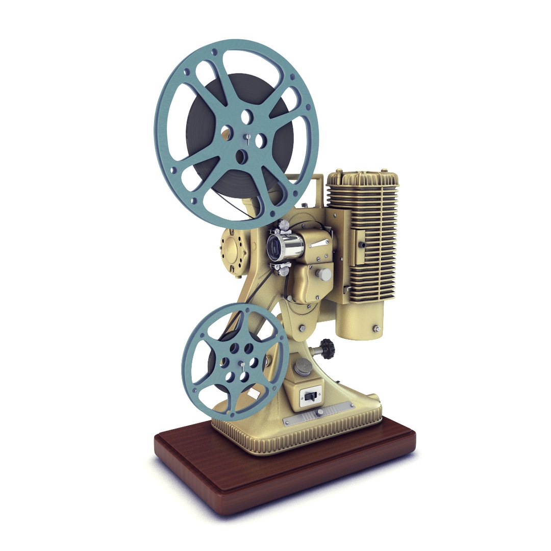 3d Old 8mm Projector