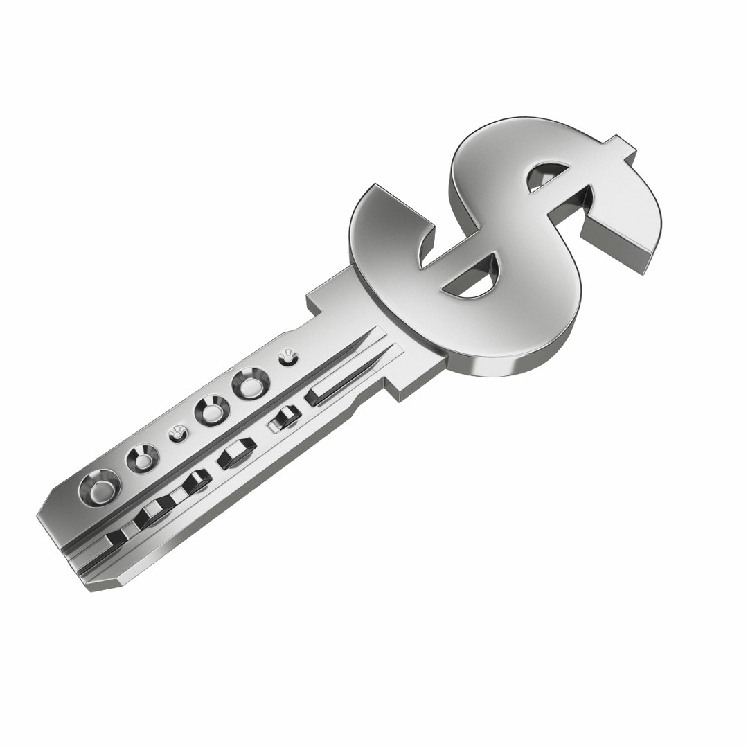 Realistic Key Dollar Model - TurboSquid 1214380