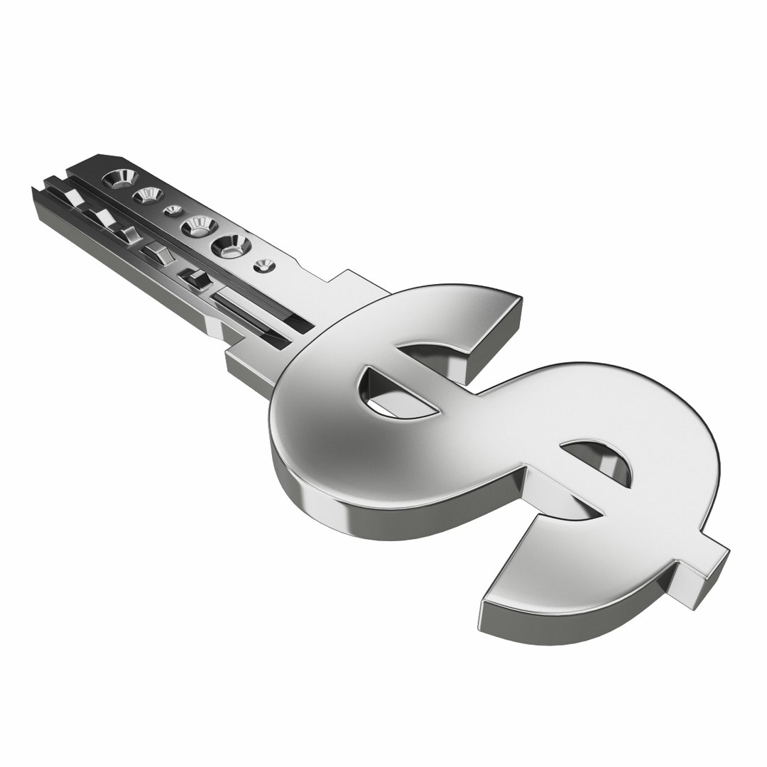 Realistic Key Dollar Model - TurboSquid 1214380