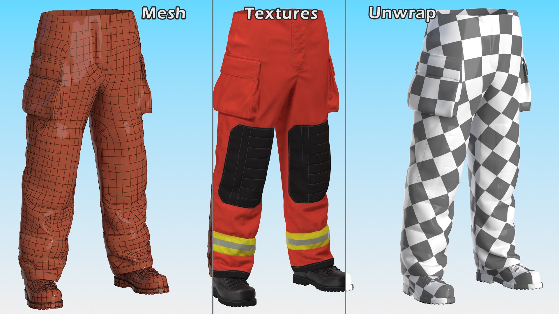Firefighting Pants 3D - TurboSquid 1681543