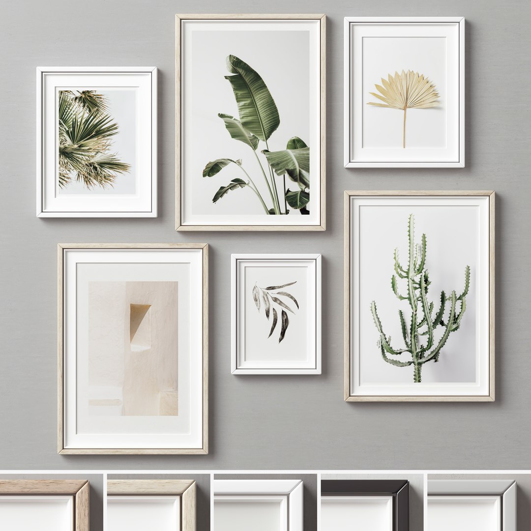 3D Picture Frames Set-420 Model - TurboSquid 2067858