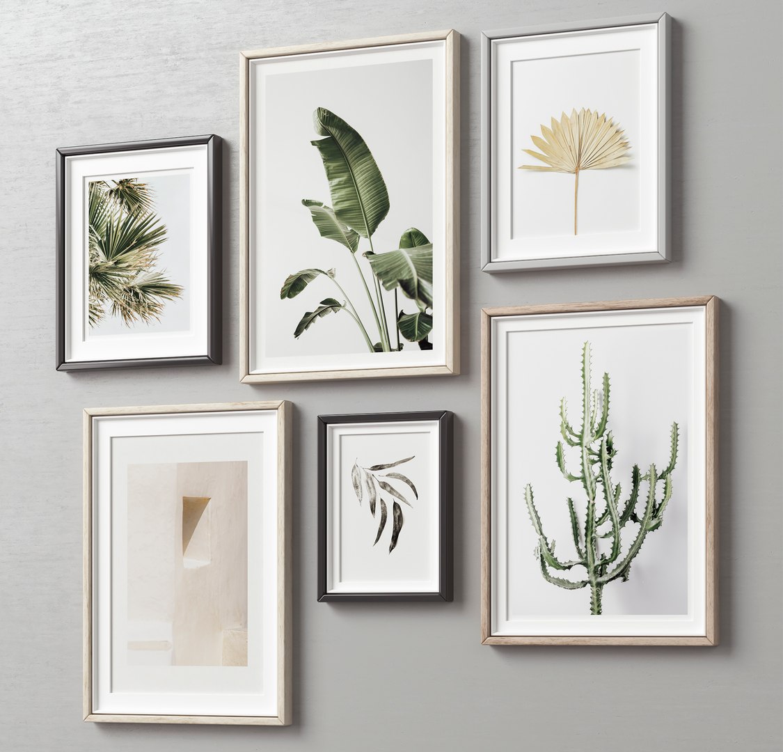 3D Picture Frames Set-420 Model - TurboSquid 2067858