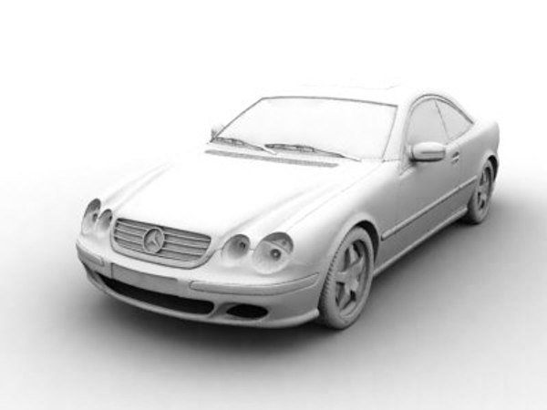 3d model mercedes cl 500