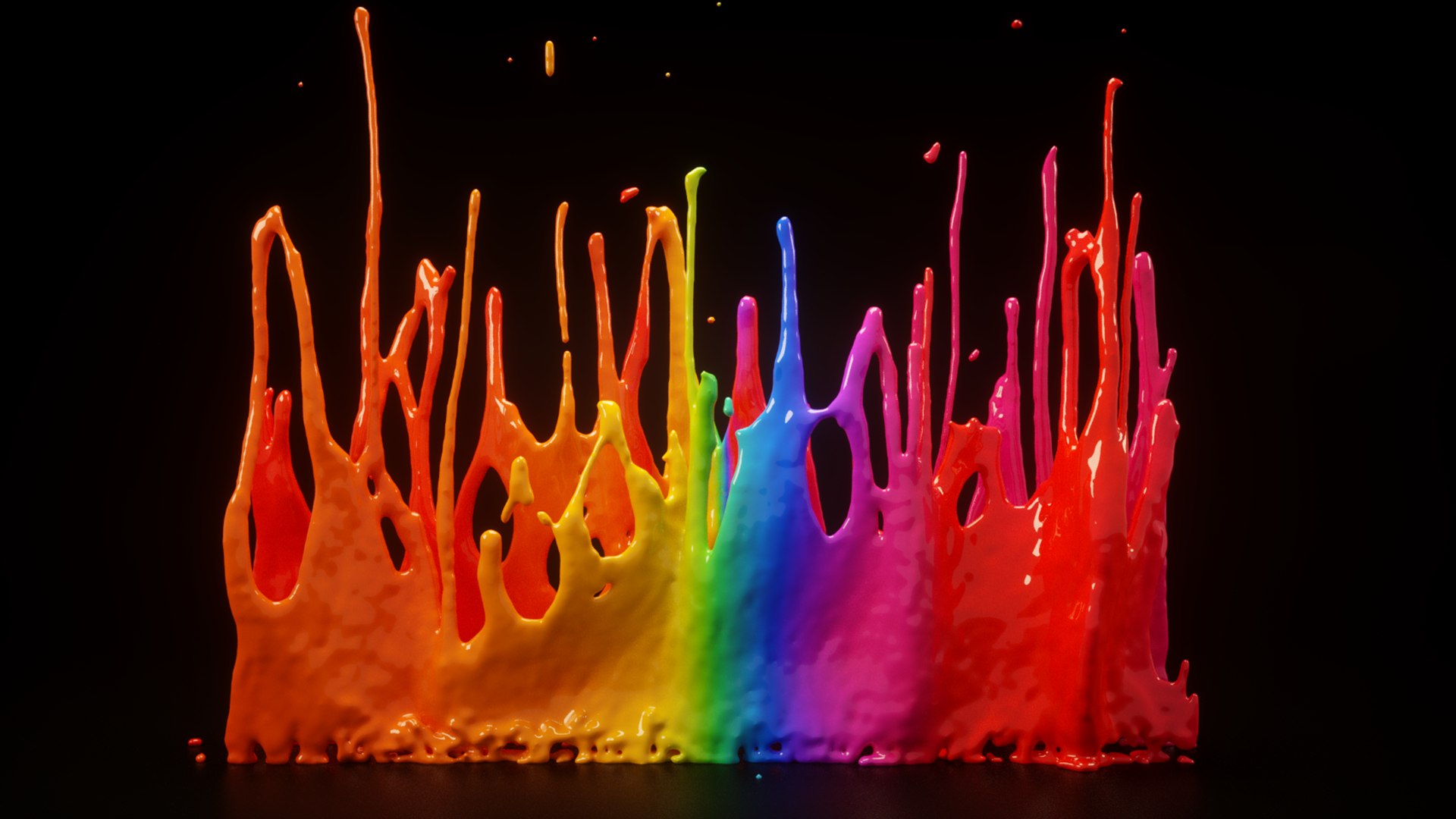 Paint Splash Animated 3D model - TurboSquid 1730958