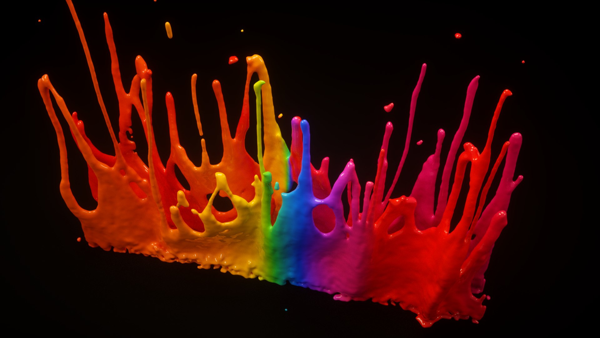 Paint Splash Animated 3D model - TurboSquid 1730958